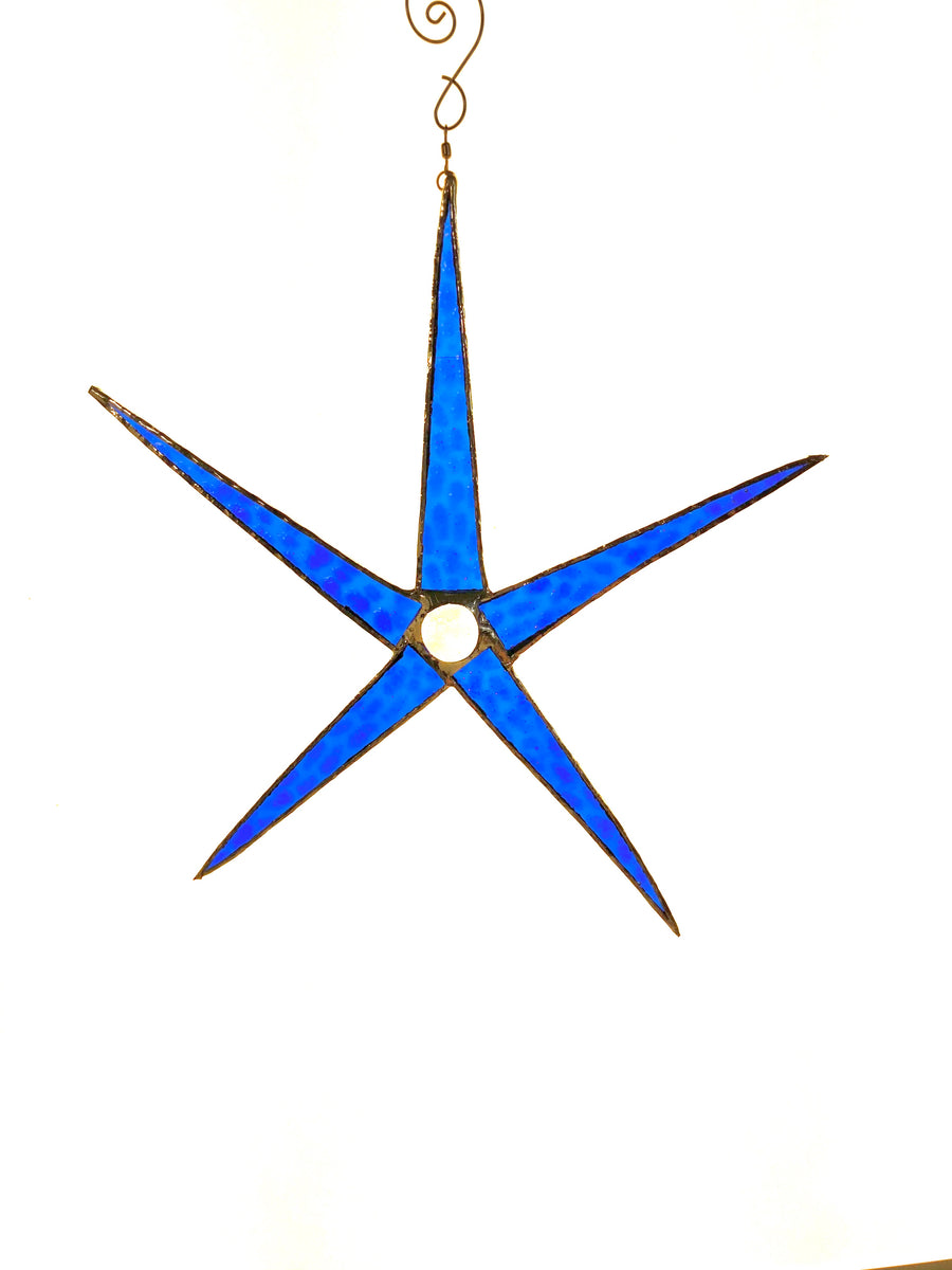 Cobalt Blue Star – Nikki Jackson Stained Glass Design